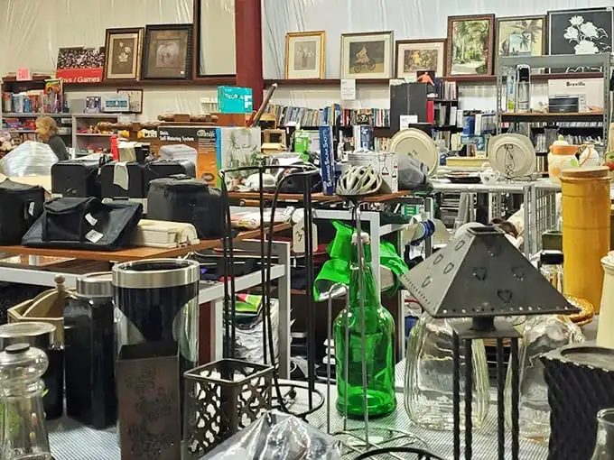 Organized chaos at its finest! This isn't your grandmother's cluttered attic—it's a carefully curated collection where one person's castoffs become another's conversation pieces.