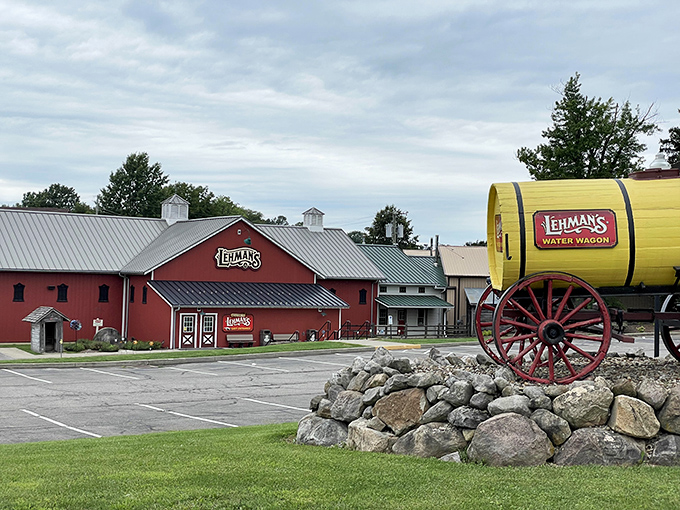 Not just any country store sign—this wooden masterpiece announces you've arrived at the mothership of traditional living.