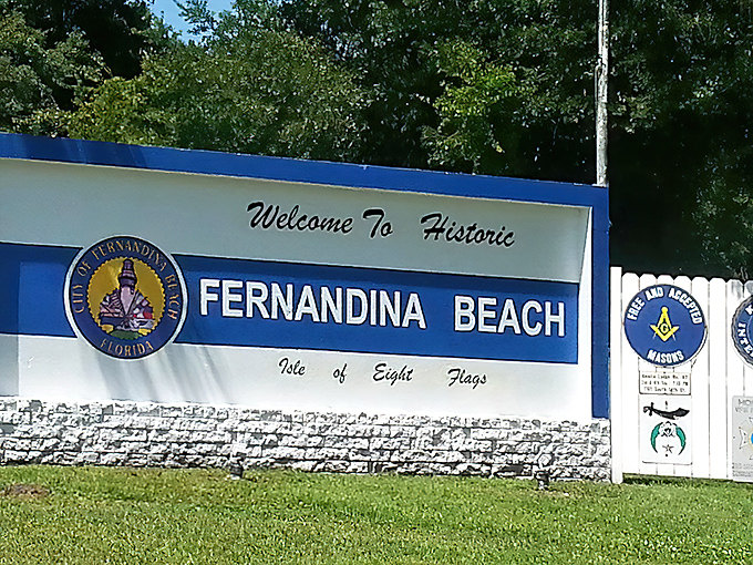 "Isle of Eight Flags" isn't just a catchy nickname—it's Fernandina Beach's claim to fame as the only U.S. municipality to have flown that many national flags.