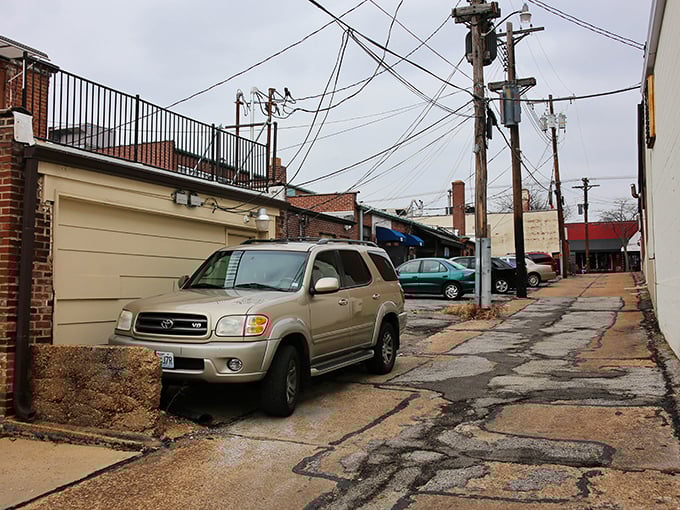 Even Kirkwood's alleys have character—like that one friend who's rough around the edges but somehow still charming enough to invite to dinner.