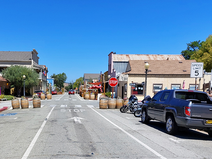 A speed limit of 5 mph? That's not a restriction—it's an invitation to slow down and savor every historic storefront.