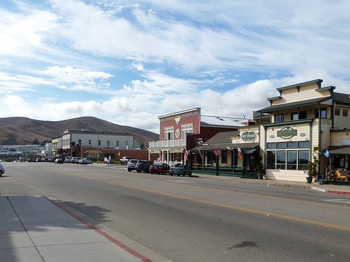 Downtown Cayucos feels like a movie set where Westerns and beach films collide, creating a charming time capsule of coastal Americana.