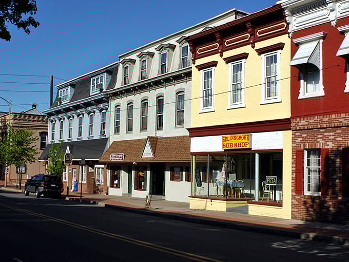 Selinsgrove's colorful row of historic buildings isn't just Instagram-worthy – it's a living museum where local businesses thrive without big-city price tags.