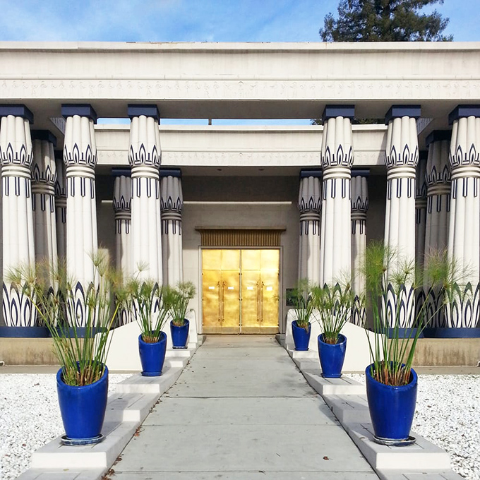 Those golden doors aren't just for show—they're your portal to another time. Like finding a pharaoh's tomb in the middle of Silicon Valley.