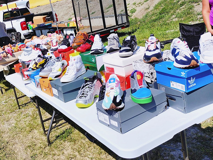 Sneakerheads rejoice! This footwear buffet offers everything from retro classics to yesterday's must-haves, all waiting for their second chance at sidewalk fame.