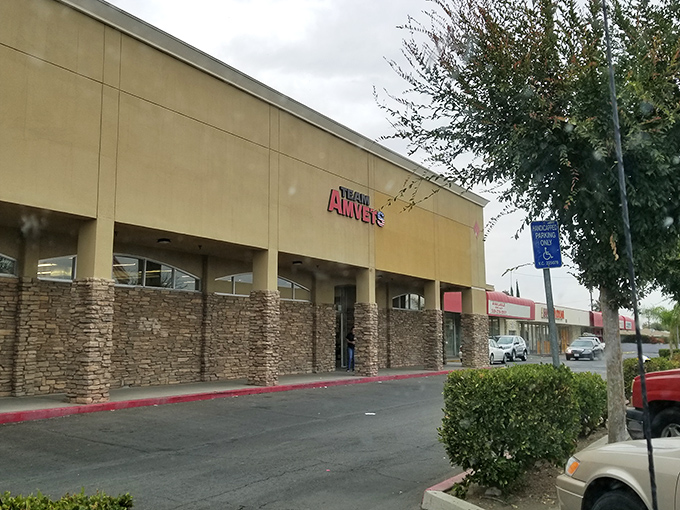 Stone accents add a touch of character to this thrifting paradise. It's the retail equivalent of a speakeasy—only the initiated know what wonders await inside.
