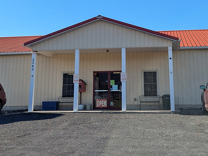 The unassuming exterior belies the wonderland within – like finding a portal to the past behind a simple country door.