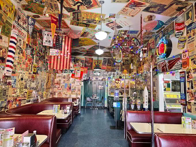 Step inside this memorabilia wonderland where every wall tells a story and every booth holds memories.