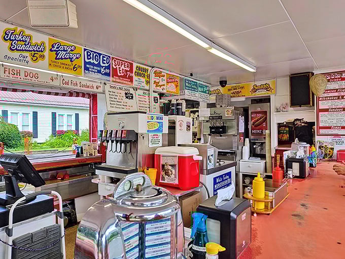 Step back in time where soda fountains still reign supreme. The colorful menu boards and vintage equipment aren't retro by design—they're authentic by survival.