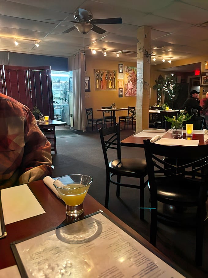 Inside, the warm, intimate dining space feels like being invited to a talented friend's dinner party rather than a restaurant.