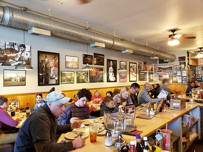 Step inside where exposed ductwork meets genuine hospitality, and every booth tells stories of perfect morning meals.