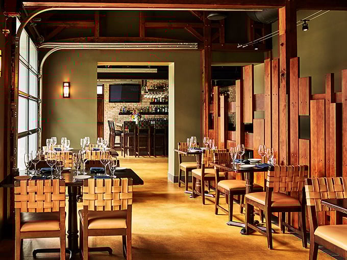 Warm wooden textures and thoughtful design create an atmosphere where comfort meets elegance—exactly where you want to linger over that second glass of wine.