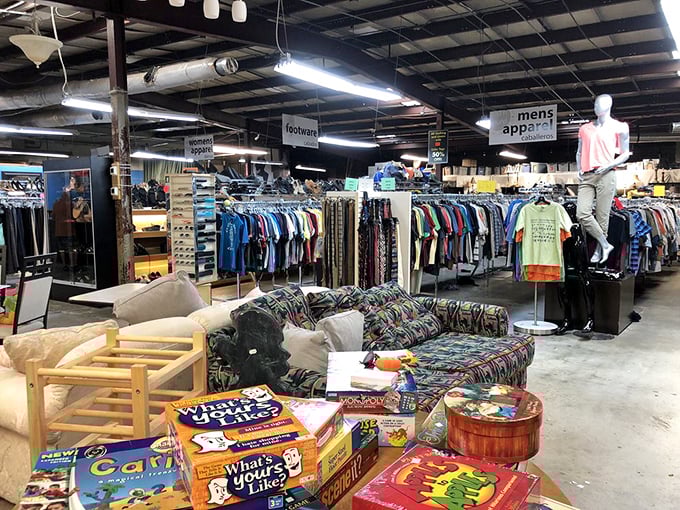 Organized chaos at its finest! From vintage board games to comfy couches, this is where your next conversation piece is patiently waiting to be discovered.
