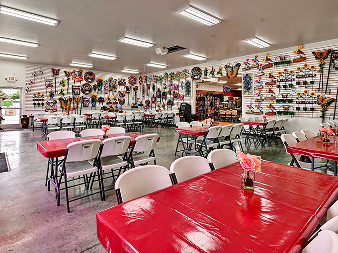The café area isn't just a place to rest—it's command central for plotting your next treasure hunt while refueling.
