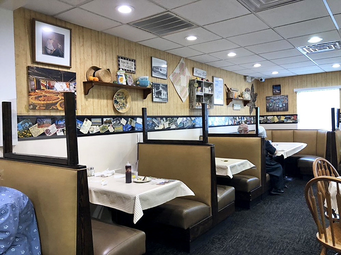 Classic Americana meets Amish simplicity in Yoder's dining room. Those wood-paneled walls have witnessed more food epiphanies than a cooking show marathon.