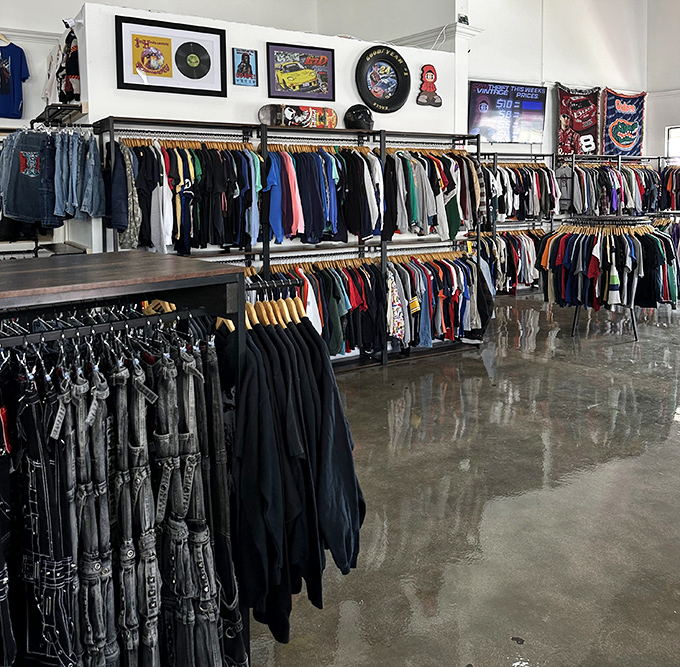 Meticulously organized racks stretch across polished concrete floors—this isn't your grandmother's cluttered thrift store. It's the Louvre of secondhand shopping, minus the tourists and exorbitant ticket prices.