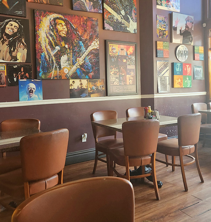 Where classic comfort meets rock and roll vibes – this dining room rocks harder than most concert venues.