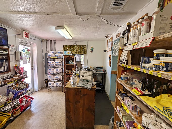 Inside, every inch tells a story. The no-frills interior houses treasures that big-box stores can only dream about – authenticity you can't manufacture.