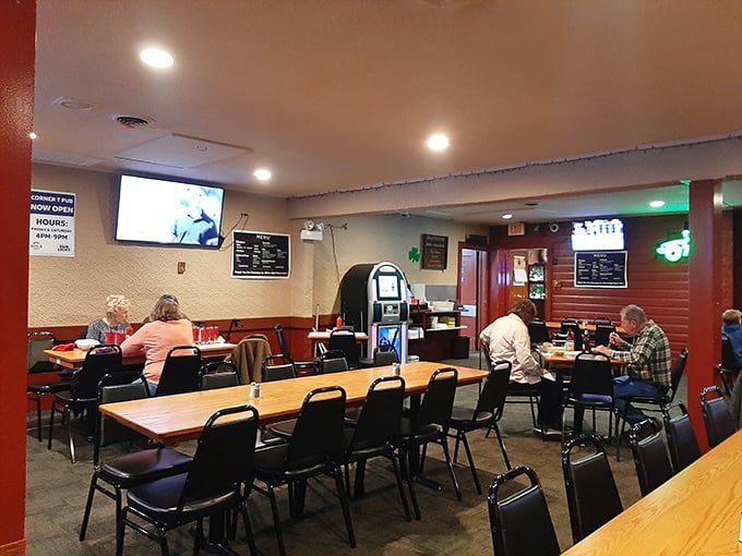 Where comfort meets community – the dining room feels like your favorite aunt's kitchen, only bigger.
