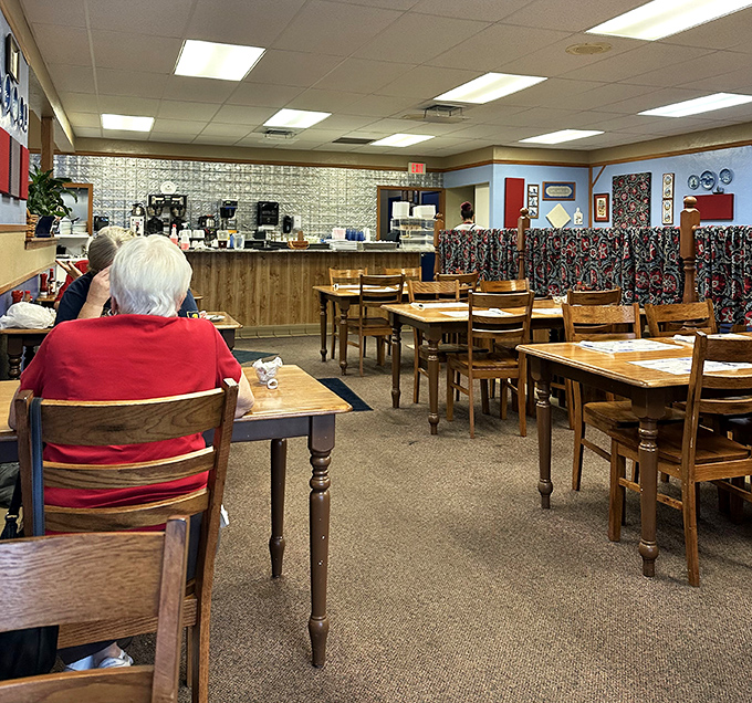 Inside, wooden tables and Danish-inspired decor create that perfect "grandma's dining room" vibe where comfort trumps trendiness and conversations flow as freely as the coffee.