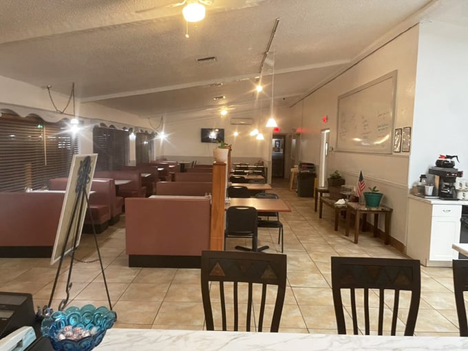 Classic diner booths where memories are made. The kind of place where coffee refills arrive before you even ask.