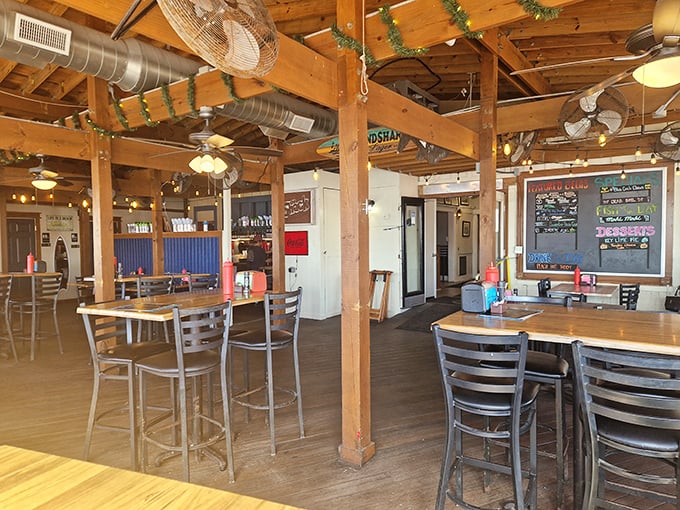 Exposed wooden beams and simple furnishings create that perfect "I've discovered something authentic" atmosphere that makes vacation stories worth telling.