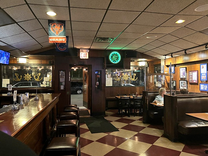 Step inside and time stands still – the classic checkered floor and wood-paneled walls tell stories of Chicago's past while promising delicious memories to come.