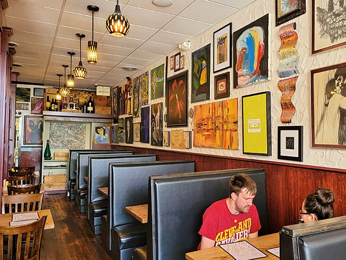 Art-covered walls and cozy booths create the perfect backdrop for culinary discoveries. The eclectic decor tells stories while you create new ones over exceptional food.