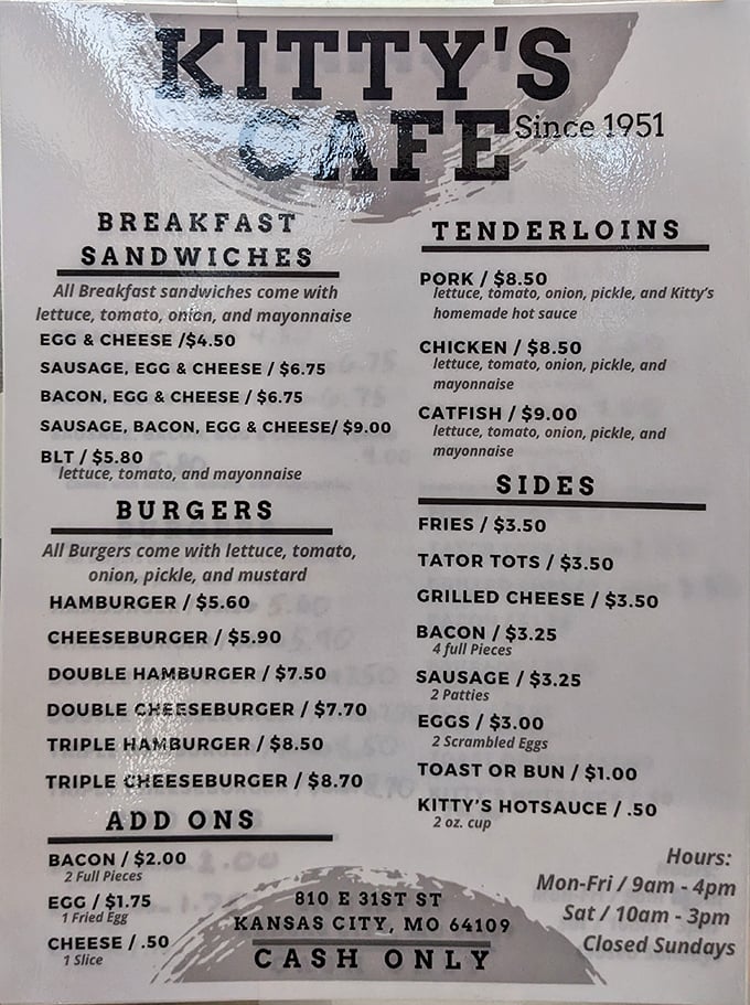 Food philosophy simplified: When your menu fits on one page, you know they've mastered everything on it. Cash only—some traditions never change.