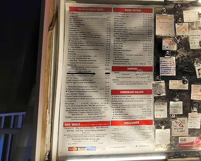 The menu board tells a story of American classics—each item a potential memory waiting to be made or revisited.