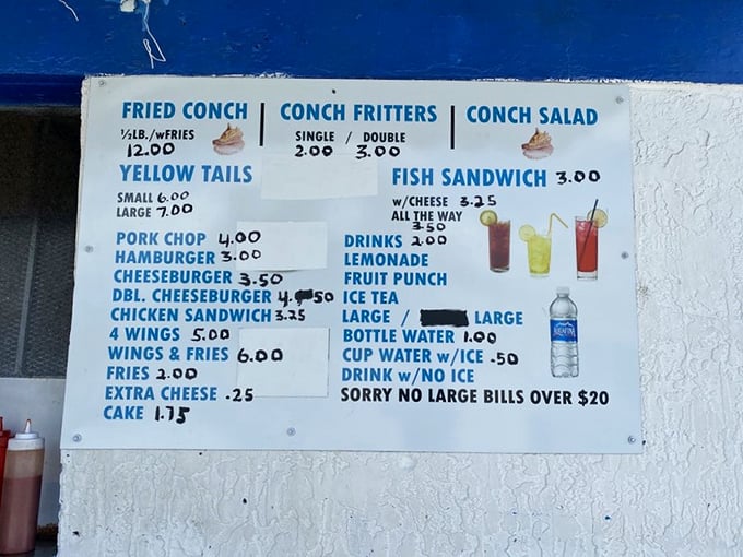 That menu board reads like a greatest hits album – every track's a chart-topper.