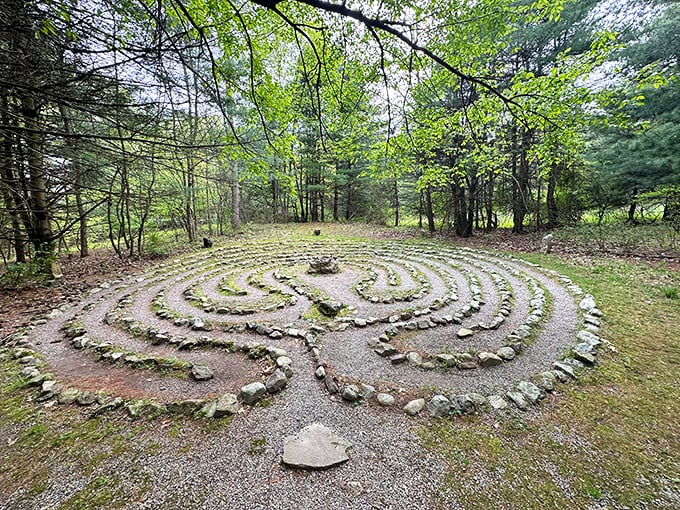 Not all who wander are lost, especially in this mesmerizing stone labyrinth. Follow the winding path to find yourself—or at least some really great Instagram content.