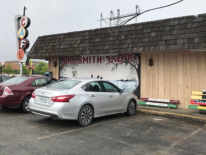 That weathered roof has sheltered more breakfast conversations than a church social hall.
