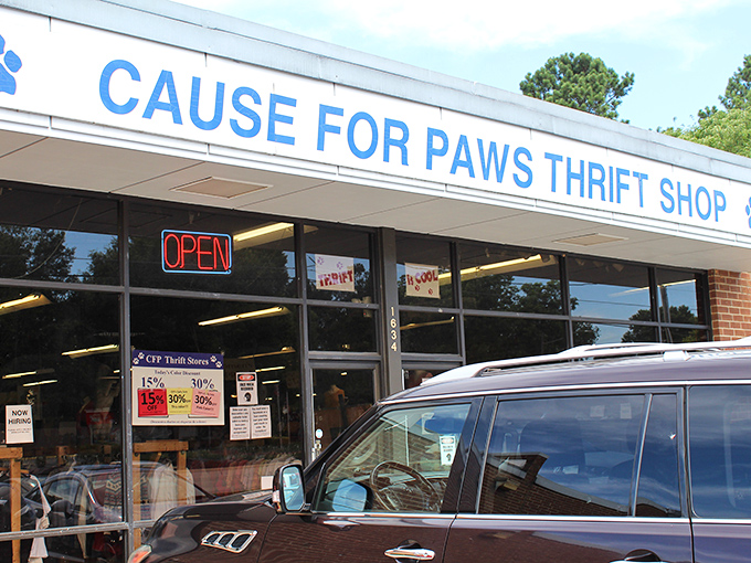 Cause for Paws proves that shopping and saving animals can happen simultaneously—that "OPEN" sign might as well say "OPPORTUNITY."