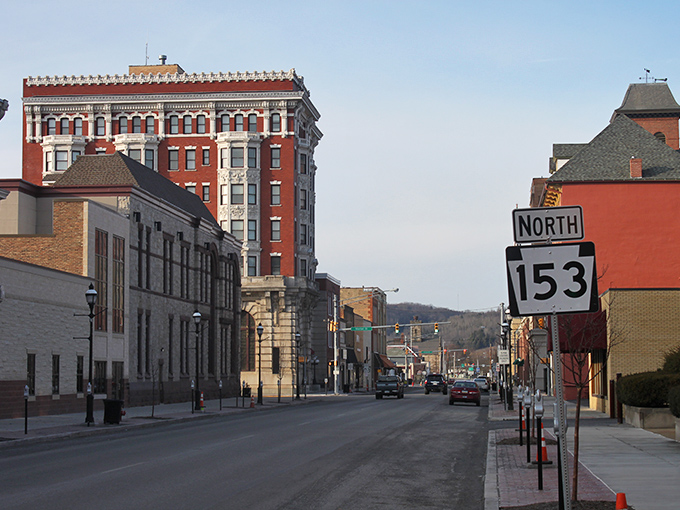 Clearfield's brick-lined streets whisper tales of Pennsylvania's industrial past while inviting modern-day explorers.