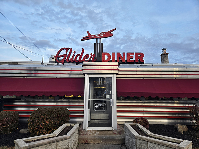 The Glider Diner's iconic airplane sign has been guiding hungry travelers to comfort food heaven for generations.