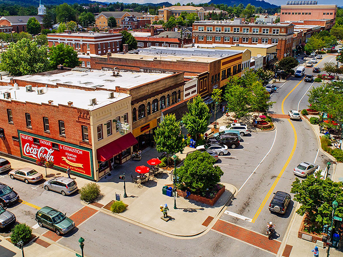 Hendersonville's Main Street could double as a movie set—just add actors and roll the cameras on small-town perfection.
