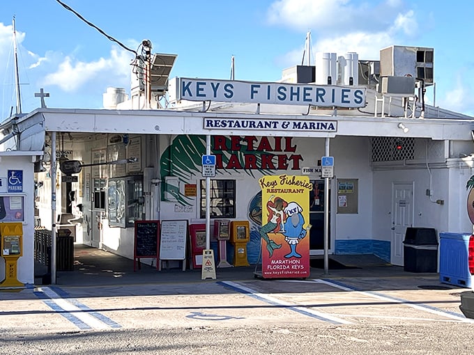 Keys Fisheries – where your dinner was swimming this morning. That's not just marketing talk; it's deliciously true.