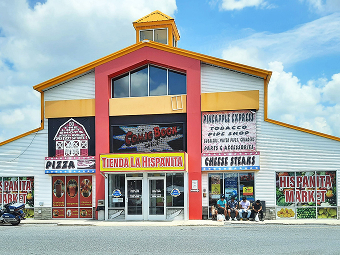 Tienda La Hispanita's vibrant storefront is like a fiesta for your eyes—and soon, your taste buds too!