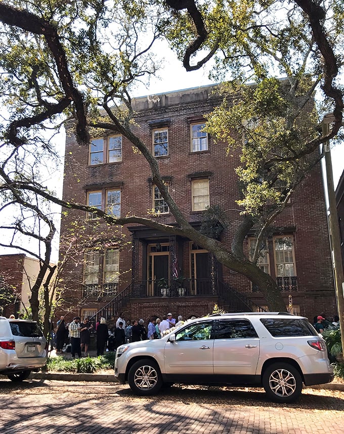 The kind of stately brick building where important decisions happen—like choosing between fried chicken and pot roast.