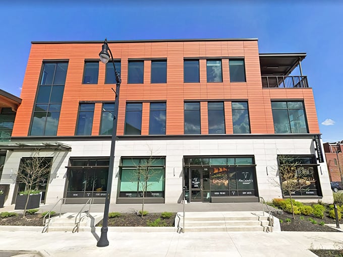 Sunlight plays off Ron Lahody's distinctive architecture. This isn't your grandfather's steakhouse, but he'd approve of what's cooking inside.
