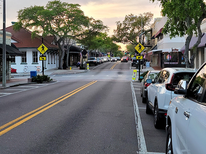 Tarpon Springs' main street whispers tales of sponge divers and Greek traditions in every weathered storefront and sidewalk café.