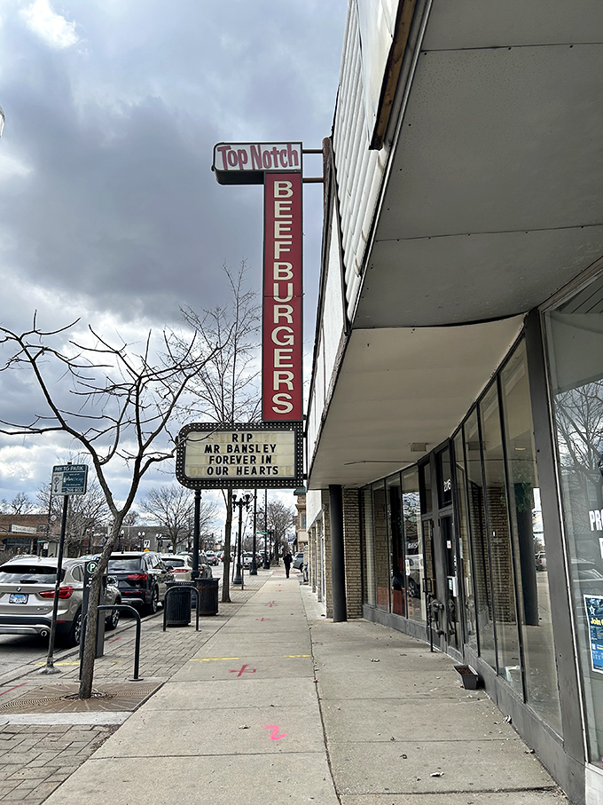 That vertical "BEEFBURGERS" sign isn't just advertising – it's a beacon of hope for the hungry since 1942.