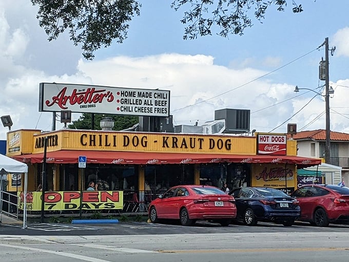 When the chili dog craving hits, this bright corner spot delivers the goods without any fancy pretense.