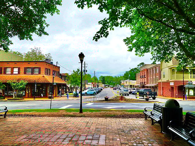 Downtown Dahlonega looks like it was plucked from a Norman Rockwell painting, with brick sidewalks that have stories to tell.