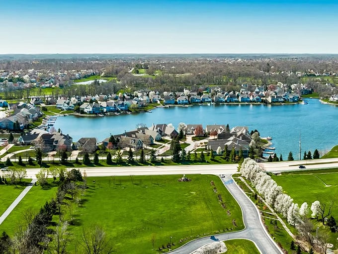 Suburban bliss meets lakeside living where every view looks like a real estate agent's wildest marketing fantasy.