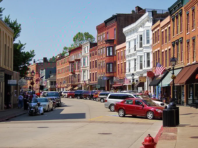 Downtown Galena bustles with charm! These historic storefronts have welcomed visitors since Ulysses S. Grant called this place home.