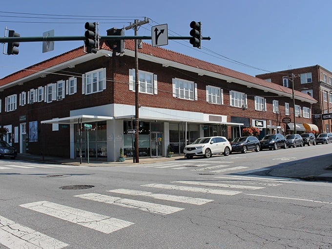 Downtown Hendersonville's historic buildings stand shoulder to shoulder like old friends. The perfect backdrop for an afternoon stroll!