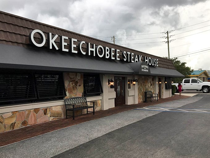Simple signage, serious steaks – when the food's this good, you don't need neon lights shouting about it.
