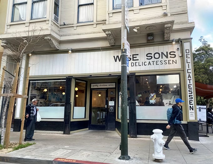 Wise Sons Delicatessen: Where tradition meets Mission District cool—a synagogue of sandwich artistry hiding in plain sight.